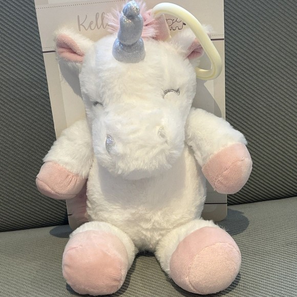 Kellytoy | Other | Kelly Baby Unicorn Soft Plush Clip On Rattle White ...
